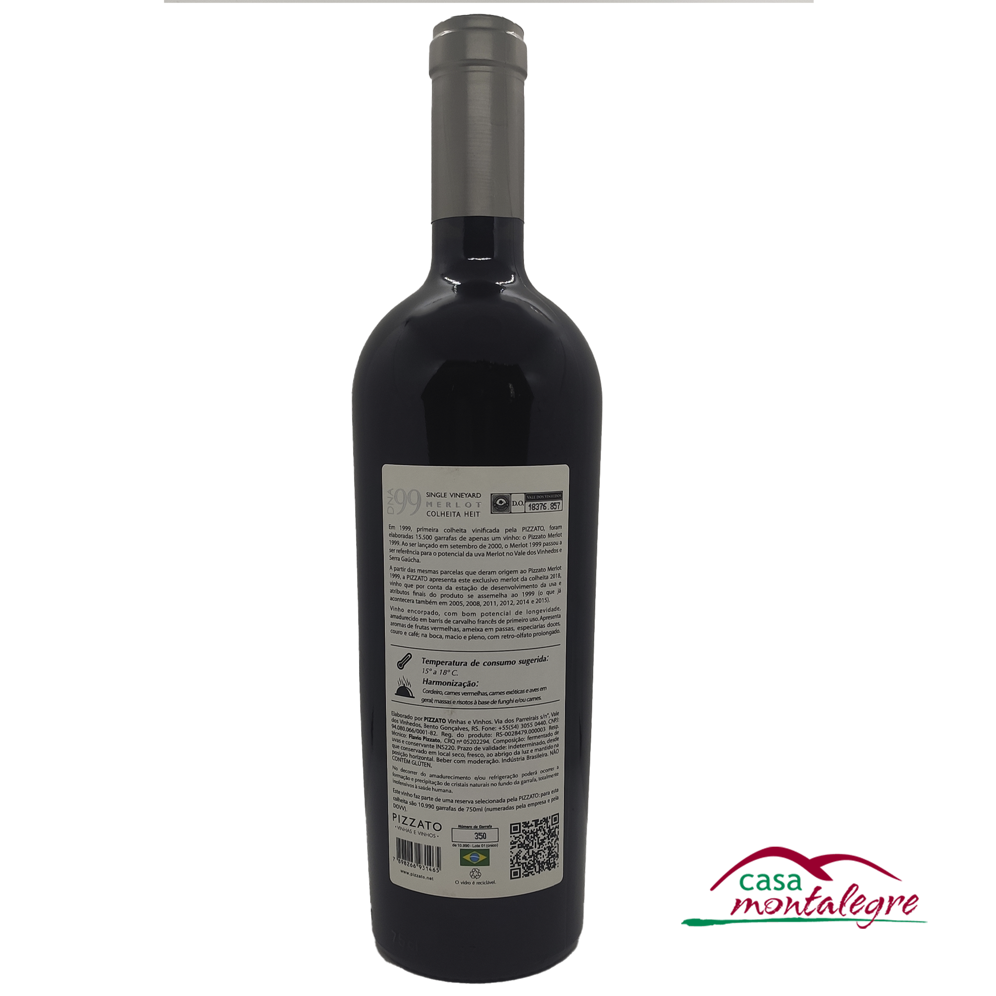 Vinho DNA 99 Pizzato Tinto Seco - Empório e Adega