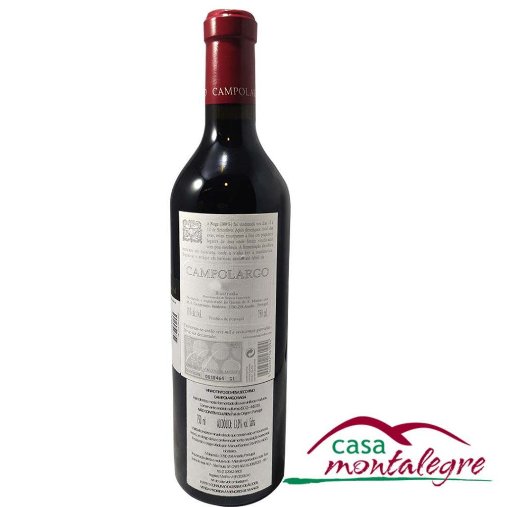 Vinho Campolargo Baga Tinto Seco - Empório e Adega